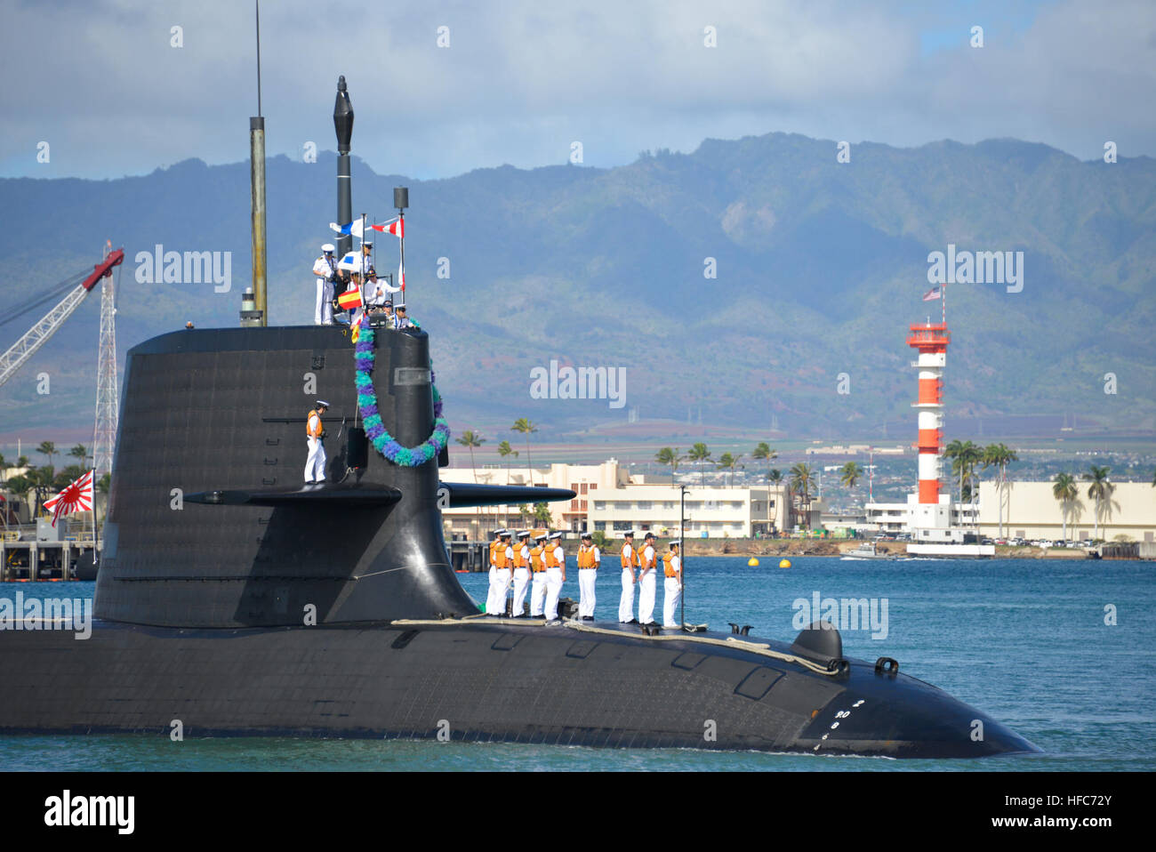 Japan Maritime Self Defense Force (JMSDF) submarine Hakuryu (SS 503 ...