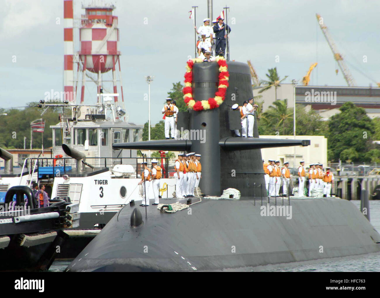 Japanese Maritime Self-Defense Force (JMSDF) Sailors assigned aboard ...