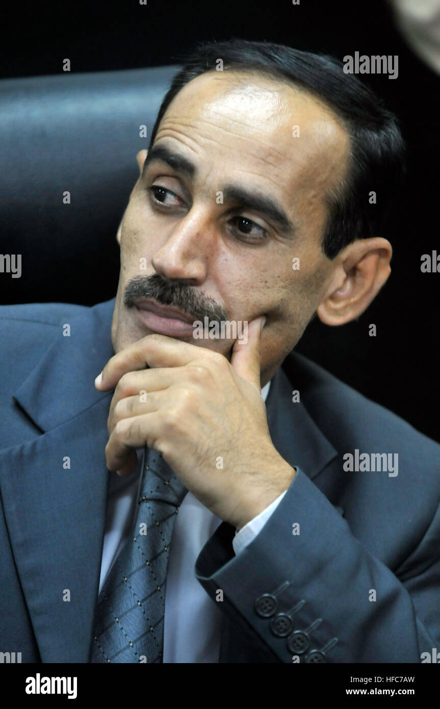 A judge from the Central Criminal Court, Iraq, participates in a Judges ...