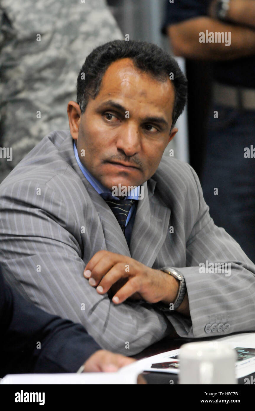 A judge from the Central Criminal Court, Iraq, participates in a Judges ...