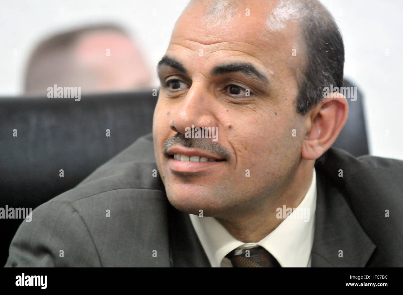 A judge from the Central Criminal Court, Iraq, participates in a Judges ...