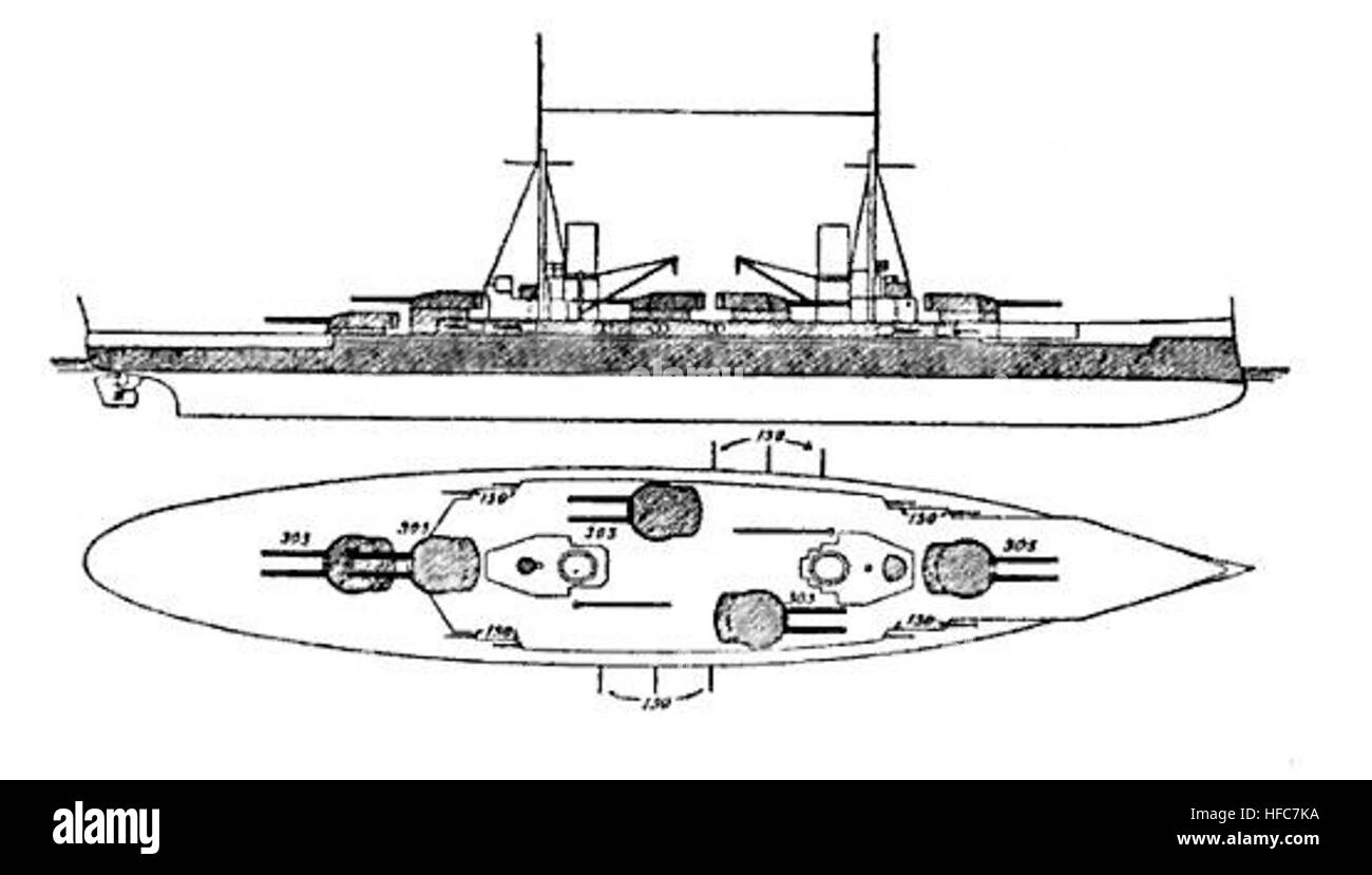 Kaiser class diagram Stock Photo - Alamy