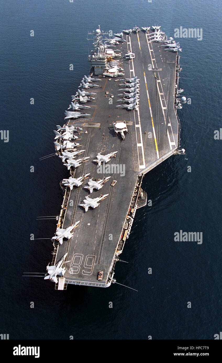 971012-N-0000M-003 ABOARD USS NIMITZ (Oct. 12, 1997) -- Demonstrating ...