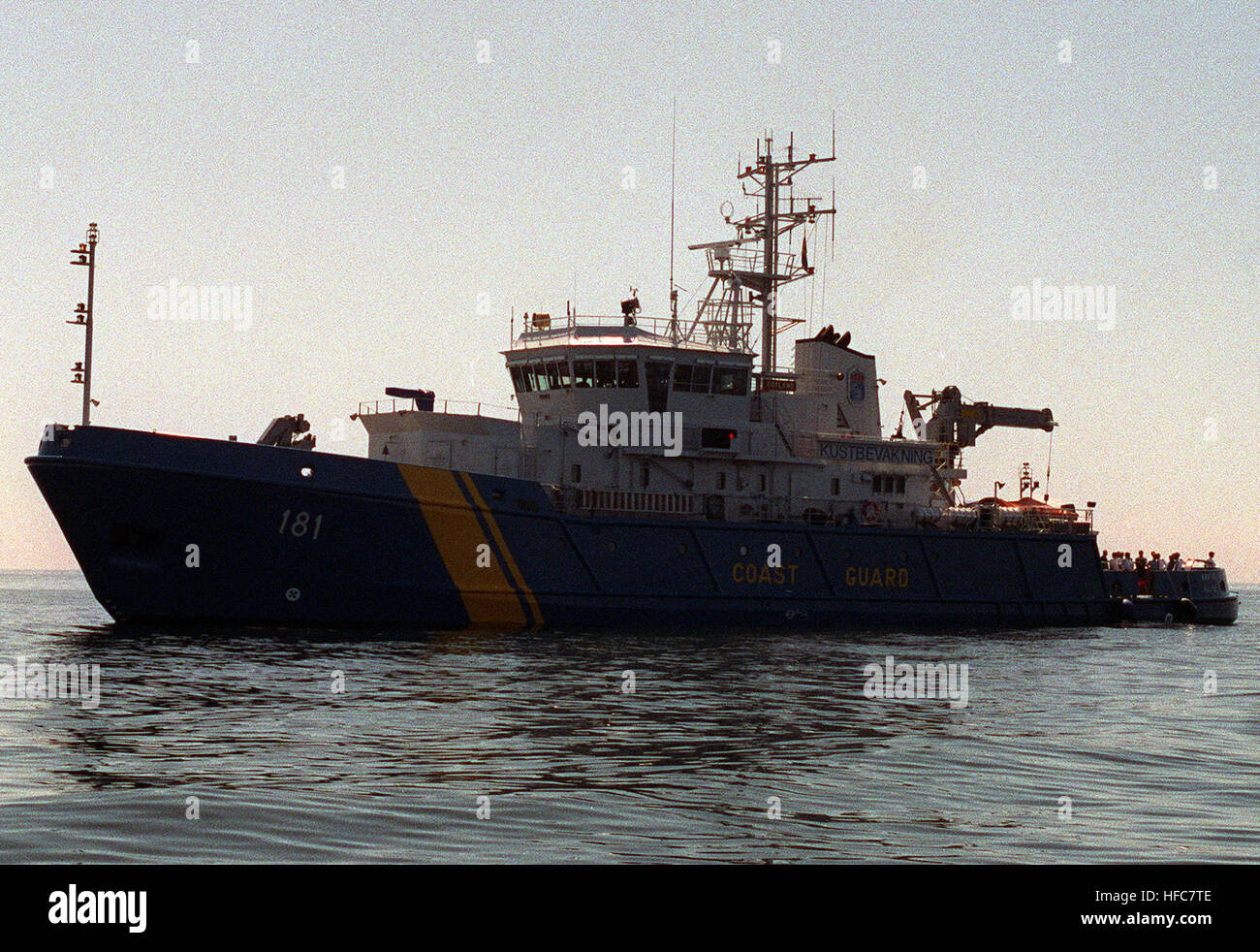 A port bow view of the Swedish Coast Guard patrol boat GOTLAND (KBV-181 ...