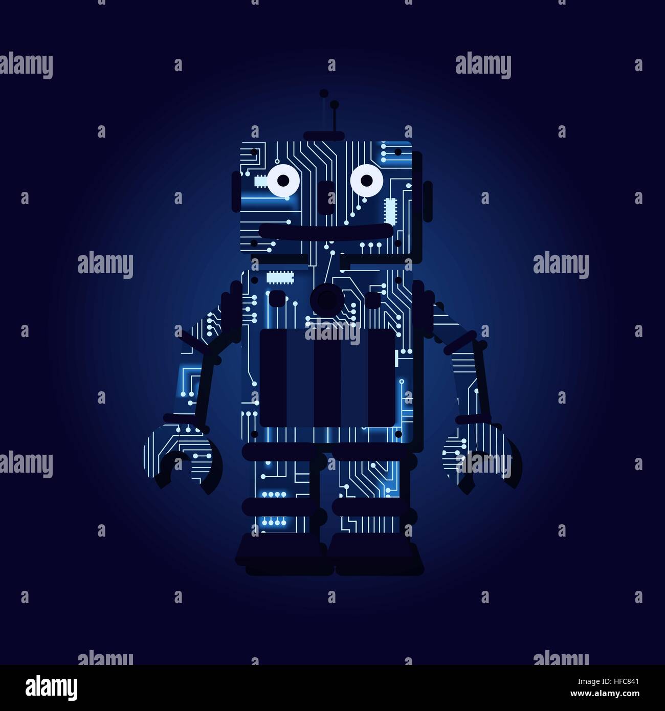 Robot mascot Stock Vector Images - Alamy