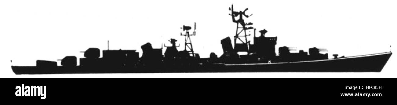 Kildin-class destroyer profile 1987 Stock Photo - Alamy