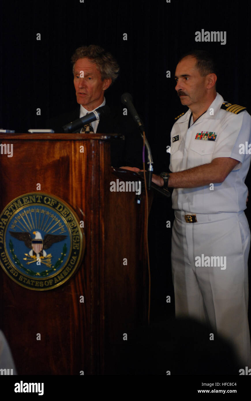 At Joint Task Force Guantanamo, a hearing is conducted for detainees ...