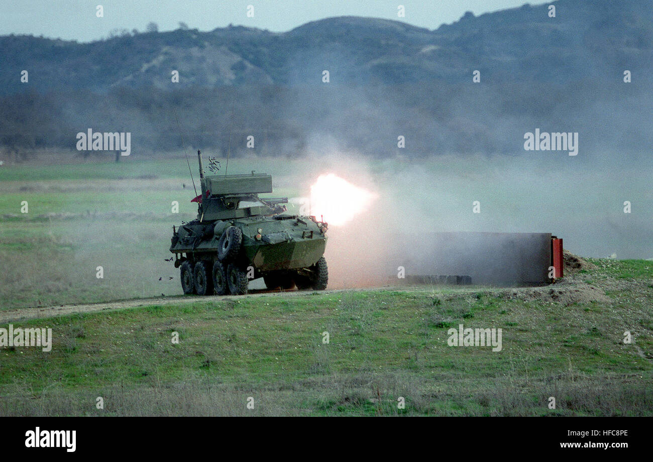 A Light Armored Vehicle-Air Defense (LAV-AD) from 4th Light Armored ...