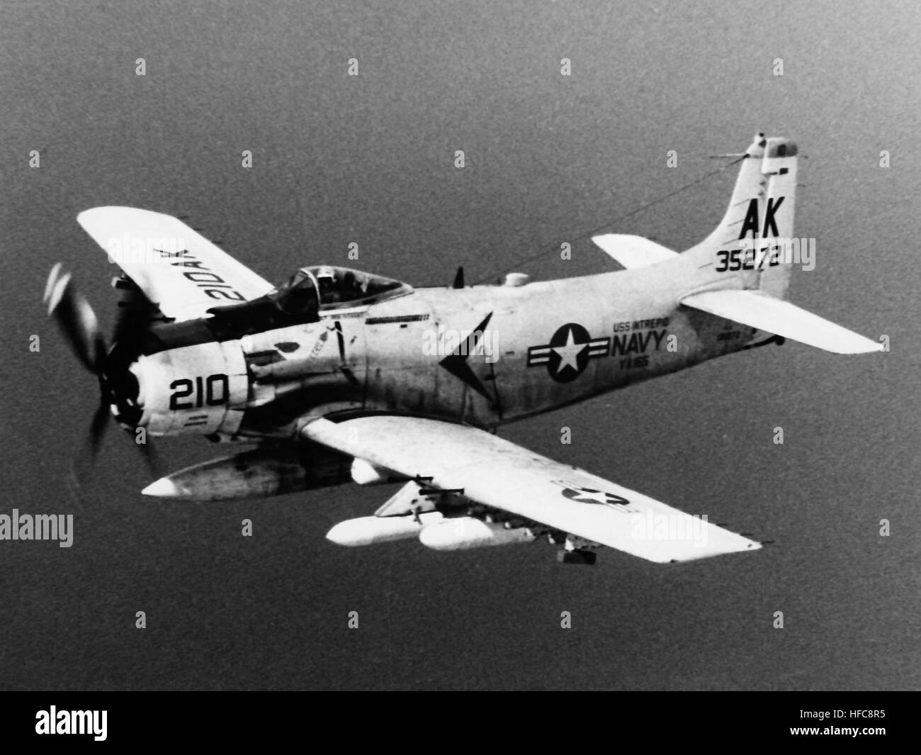 A-1H Skyraider of VA-165 off Vietnam in 1966 Stock Photo - Alamy