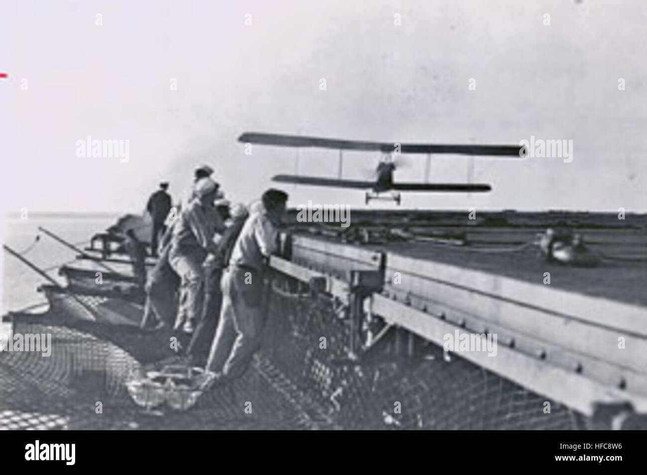 LCDR Godfrey Chevalier first landing aboard USS Langley (CV-1 Stock ...