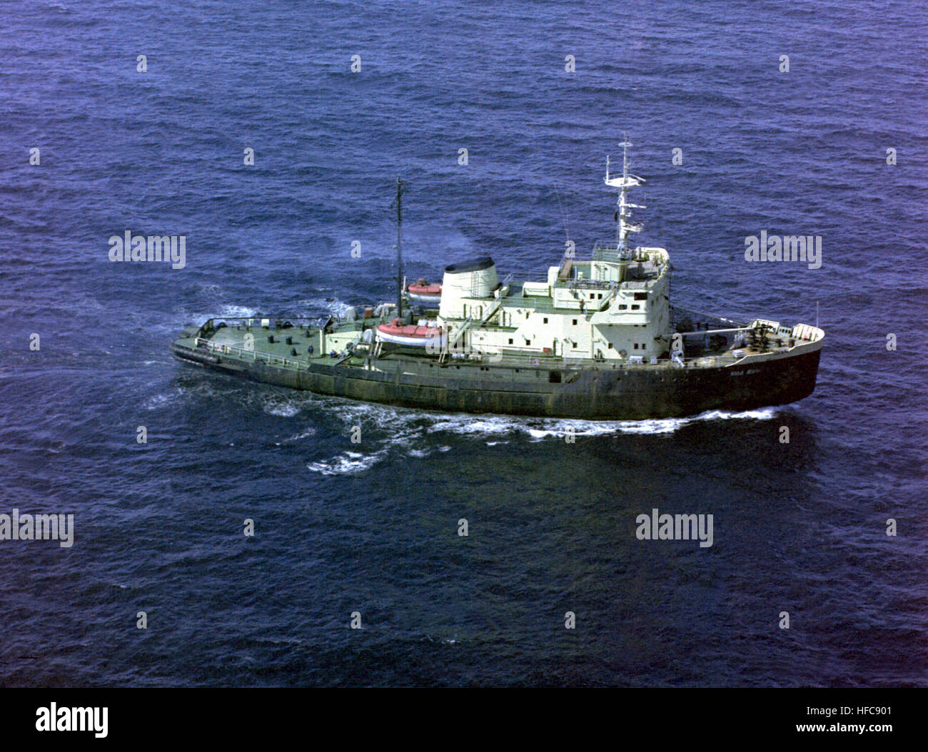 The Soviet Dobrynya Nikitich-class icebreaker II'ya Muromets is ...