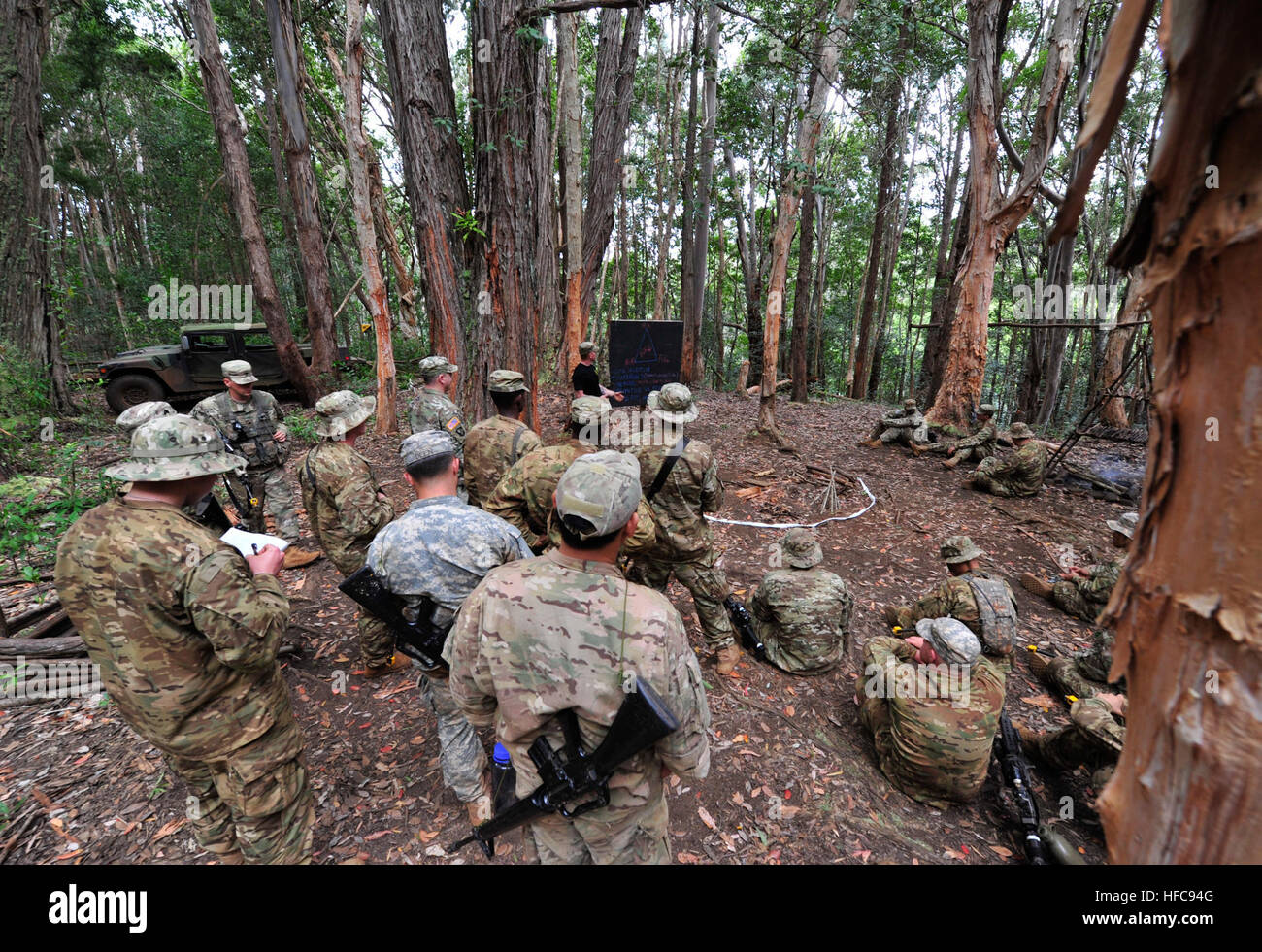 Students at the 25th Infantry Division Lightning Academy's Jungle ...