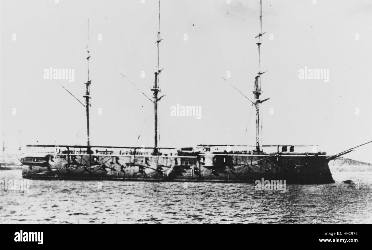 The 1871 naval ship Lissa is shown in historical context, highlighting ...