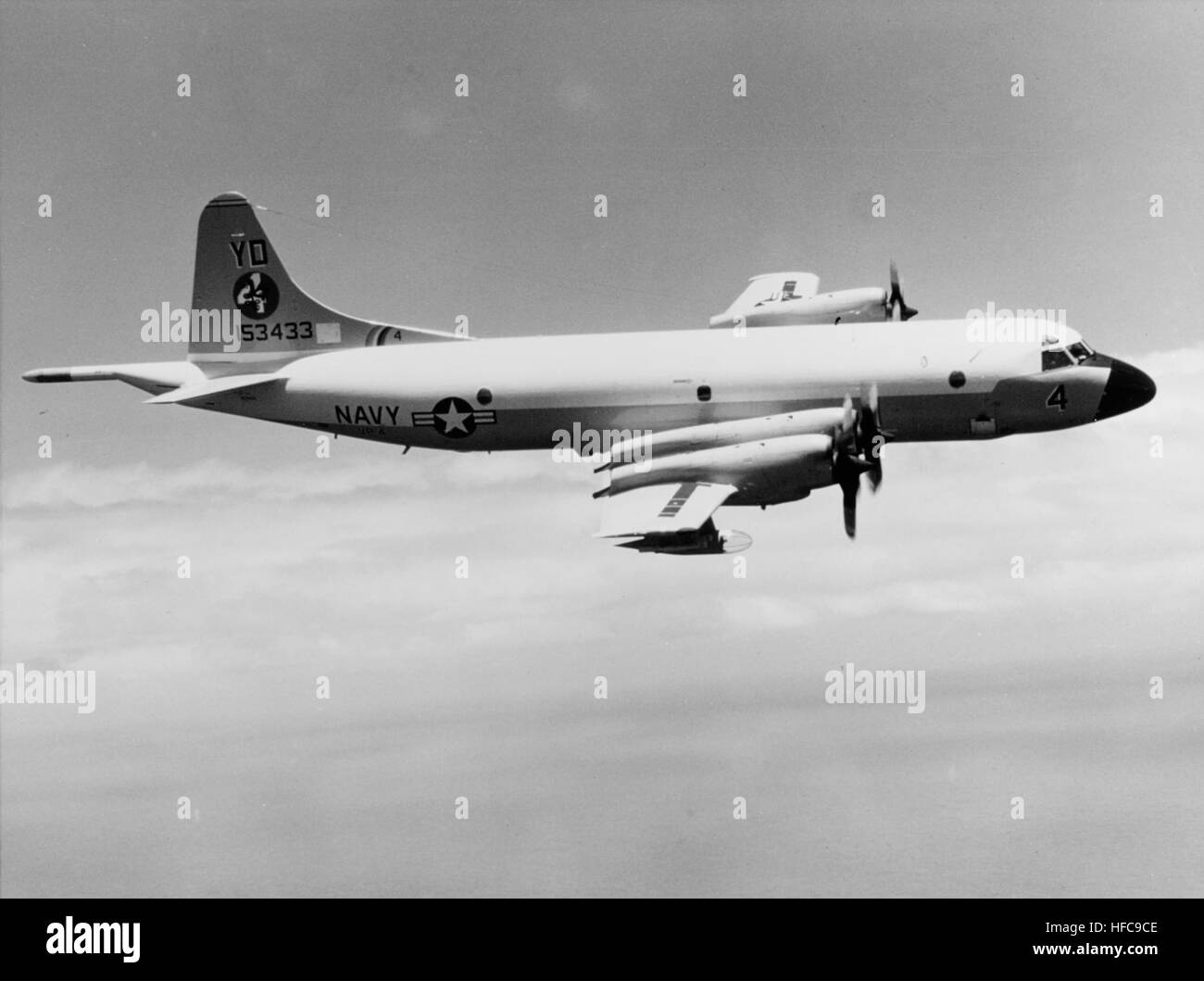 Lockheed P-3B Orion of VP-4 in flight off Oahu on 19 July 1978 Stock ...
