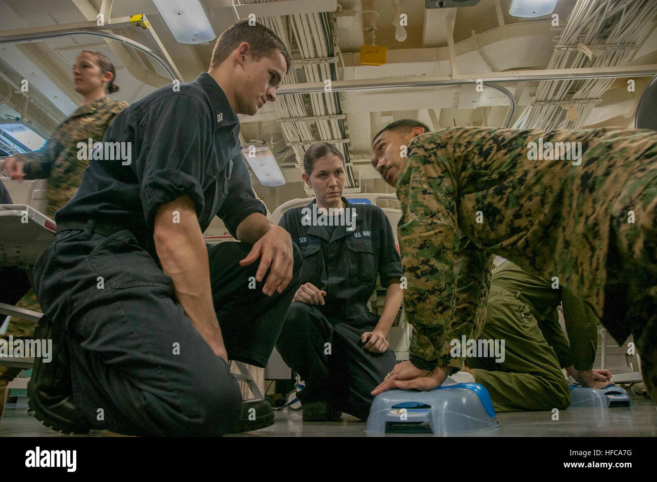 PACIFIC OCEAN (Feb. 07, 2015) – Hospital Corpsman 2nd Class Levi ...