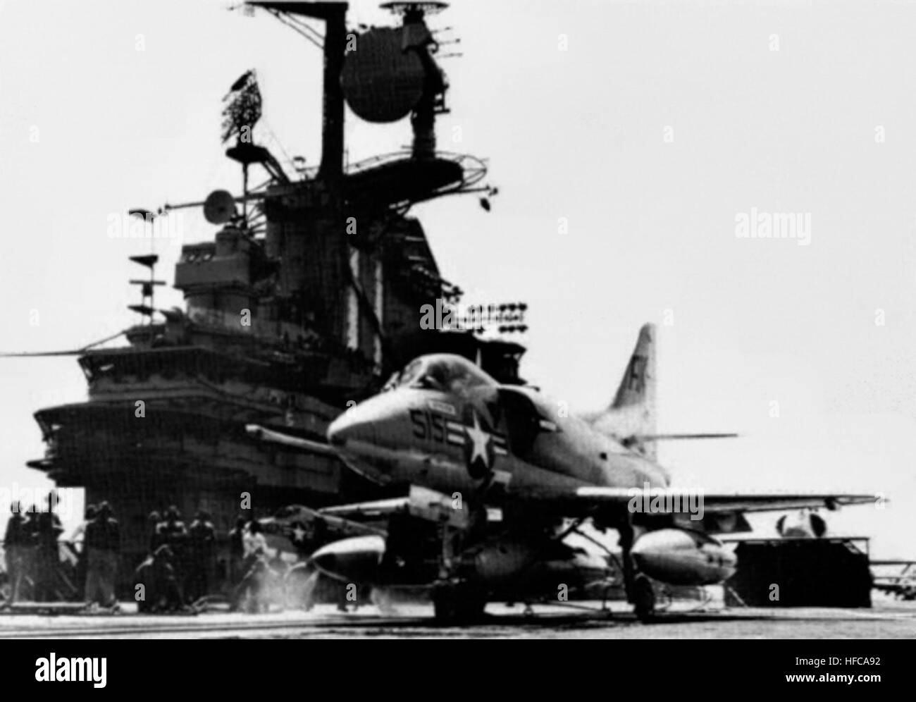 A-4B VA-95 on cat USS Intrepid (CVS-11) 1966 Stock Photo - Alamy