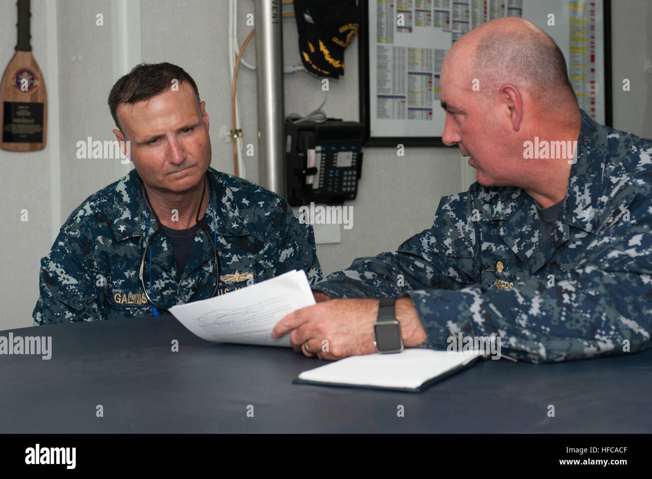SAN DIEGO (August 6, 2015) - Rear Adm. William J. Galinis, commander, Navy Regional Maintenance ...