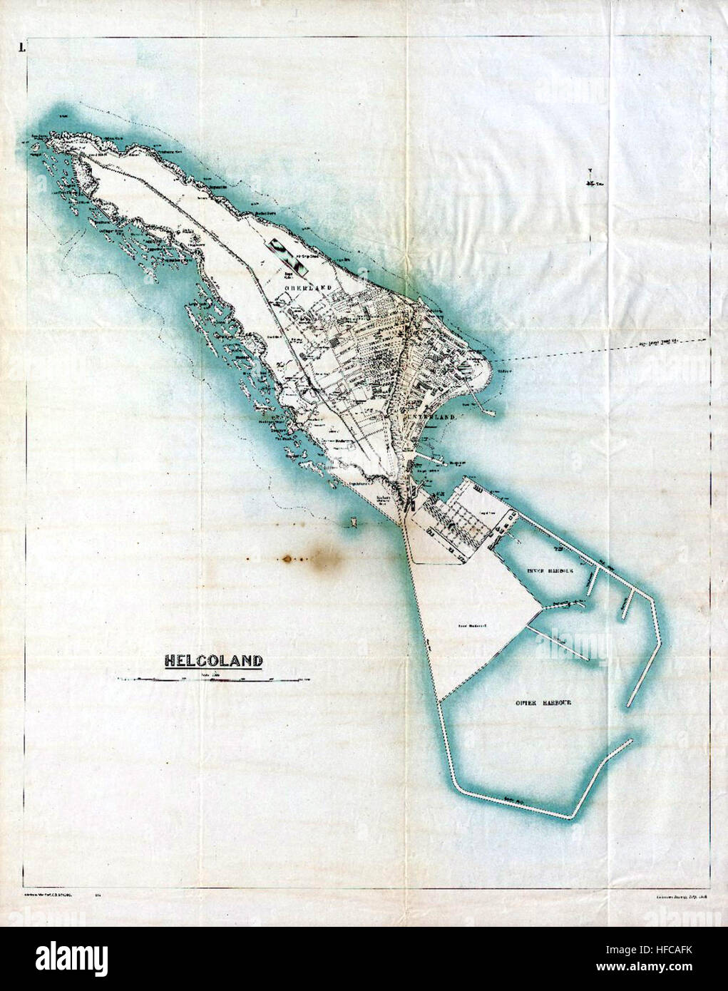 Map helgoland hi-res stock photography and images - Alamy