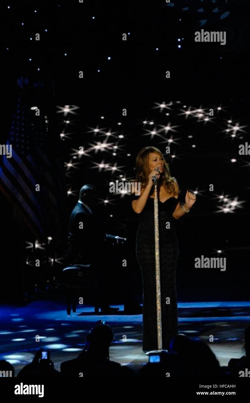 Mariah Carey sings at the Neighborhood Ball in downtown Washington, D.C ...