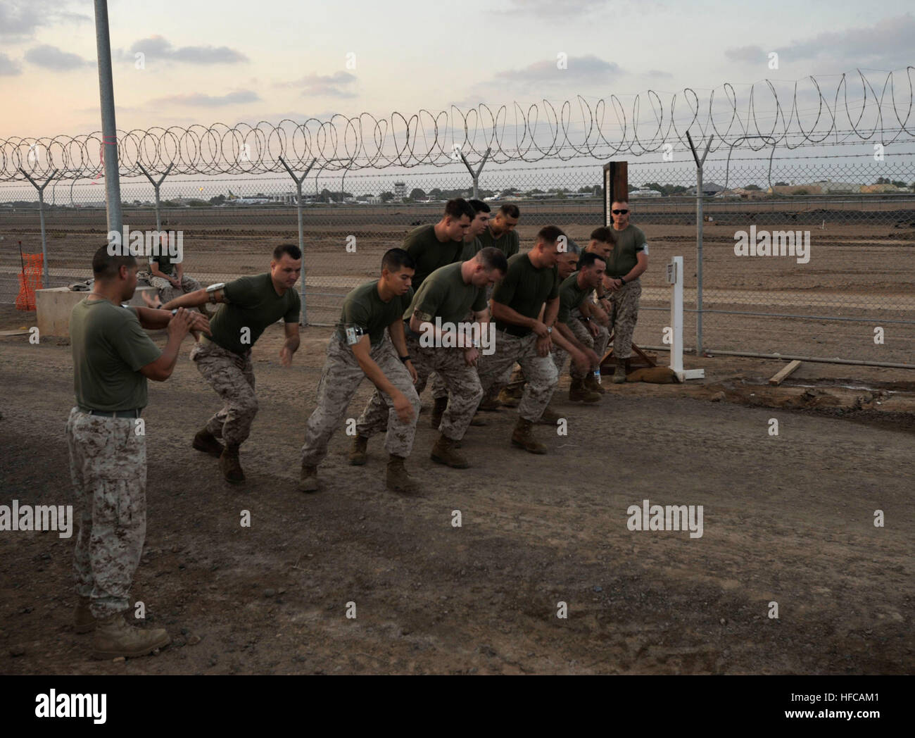 Marines run the 880-yard run in their first Combat Fitness Test at ...