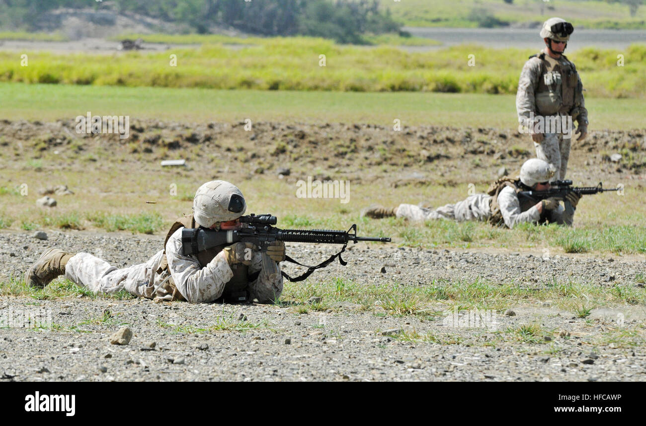 Marines from the Marine Corps Security Forces Guantanamo Bay, Company C ...