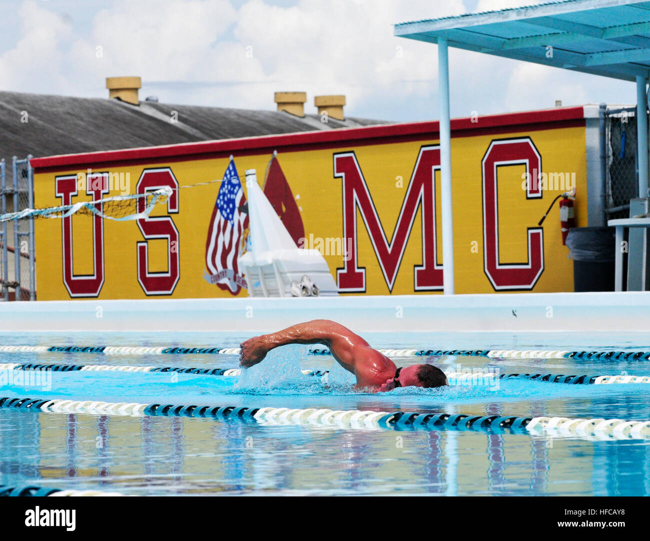 Maj. Winston Tierney, commanding officer of the Marine Corps Security ...