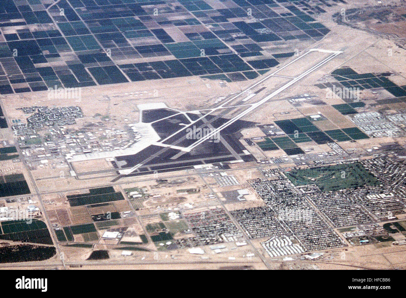MCAS Yuma aerial view 1992 Stock Photo - Alamy