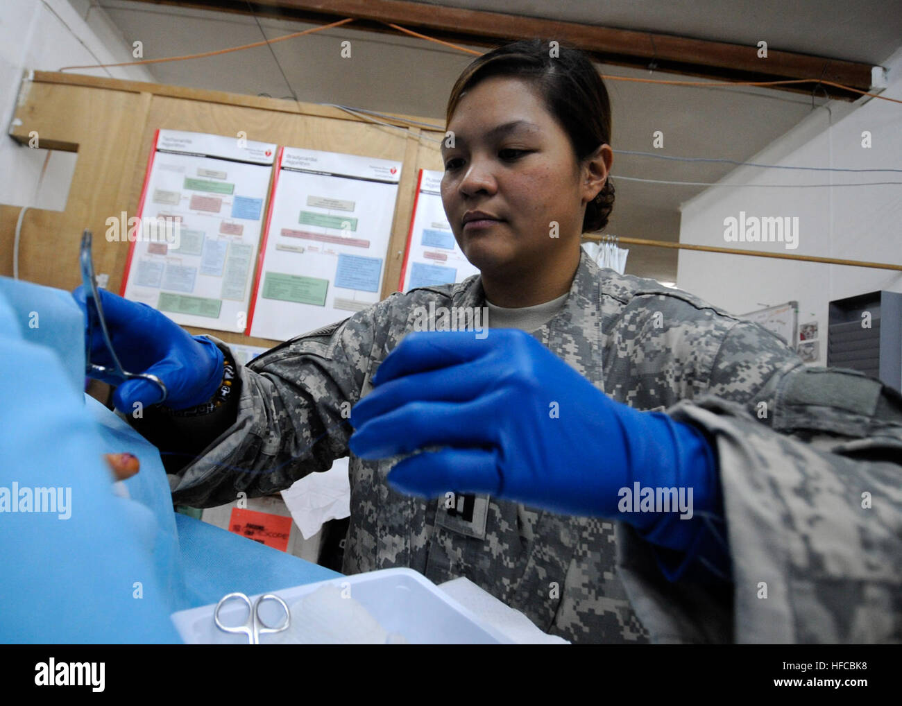 U.S. Army Capt. Pia Santos, 32, of Las Vegas, Nev., assigned to Charlie ...