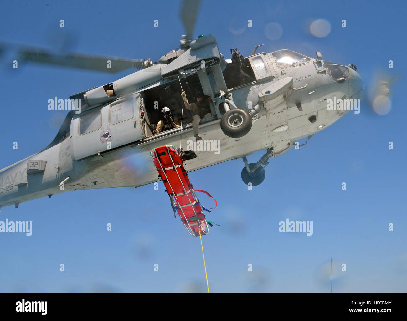 An MH-60S Seahawk helicopter, assigned to Helicopter Sea Combat ...