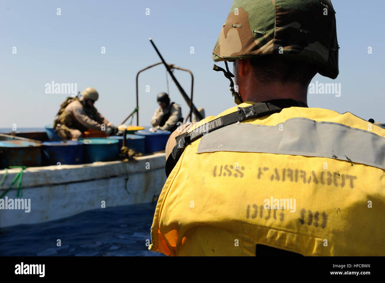 Members of the U.S. Coast Guard law enforcement detachment and Combined ...