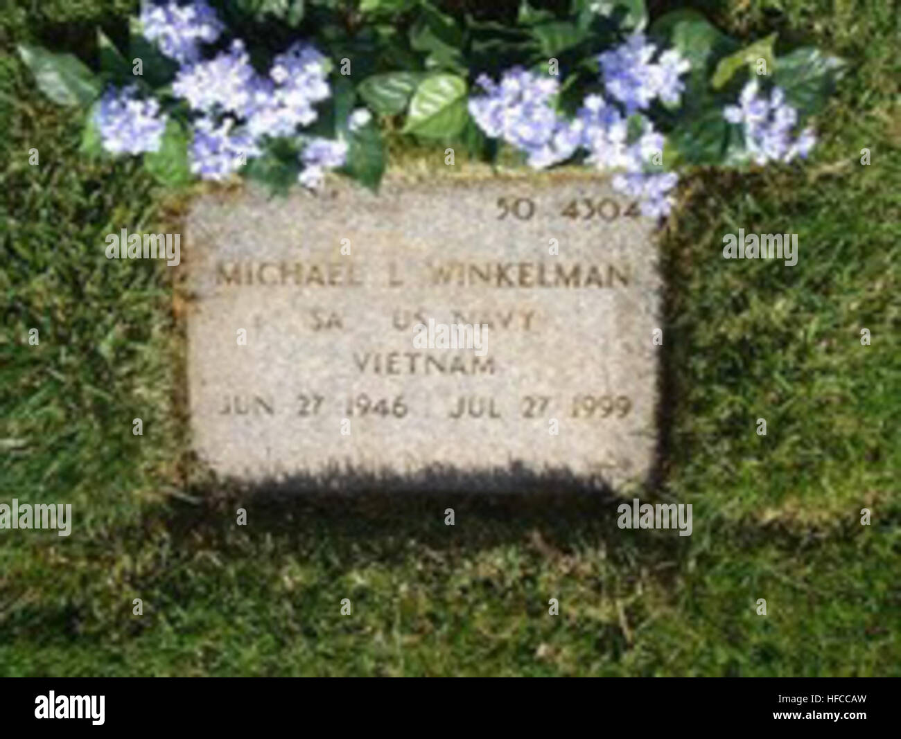 Michael Winkelman gravestone 1337178 115844206048 Stock Photo - Alamy