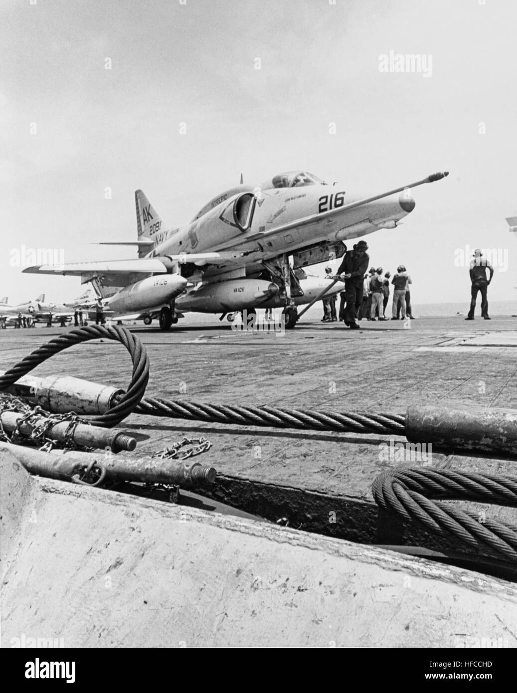 A-4E Skyhawk of VA-106 on USS Intrepid (CVS-11) in September 1968 Stock ...