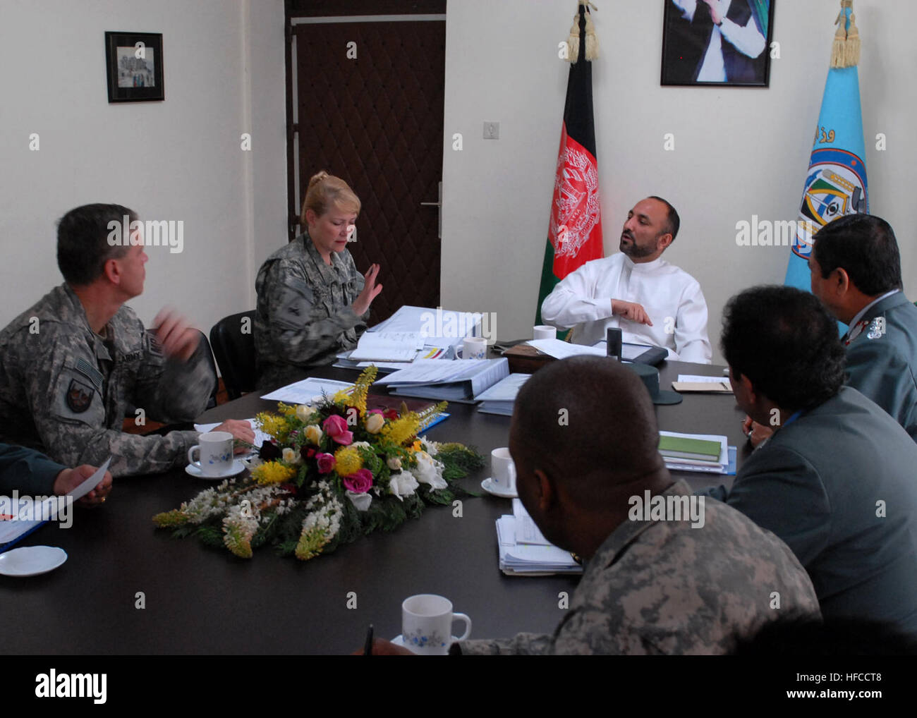 Hanif Atmar, Afghanistan’s Minister of Interior, and Brig. Gen. Anne ...