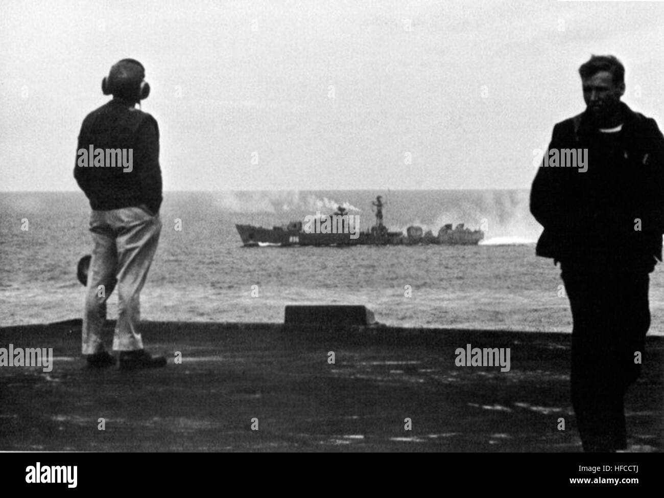 Mirka class frigate in the Med c1968 Stock Photo - Alamy