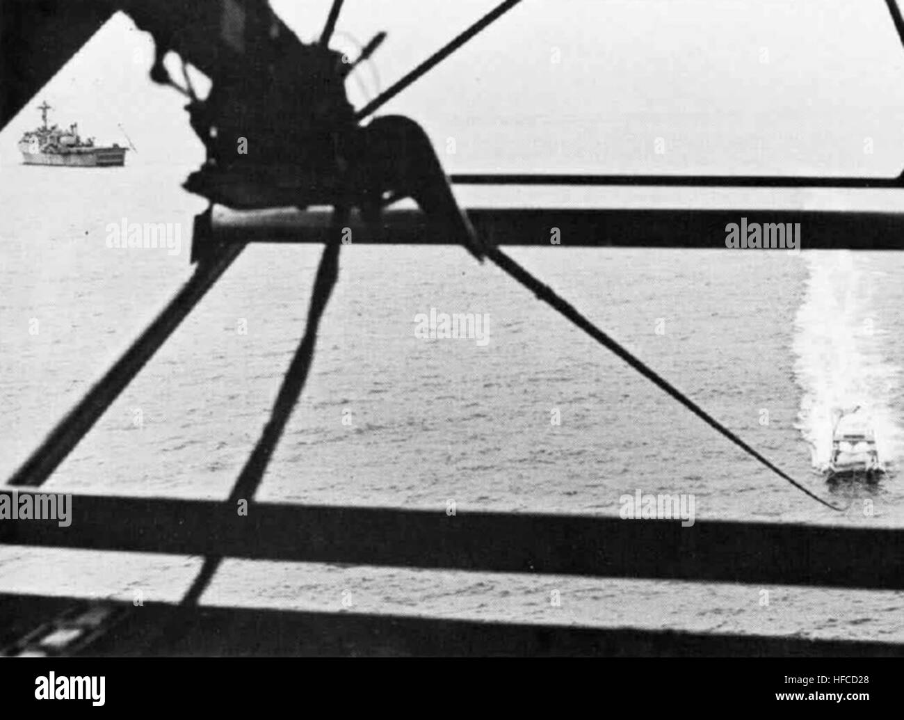 Mk 105 minesweeping gear towed by RH-53A Stock Photo - Alamy