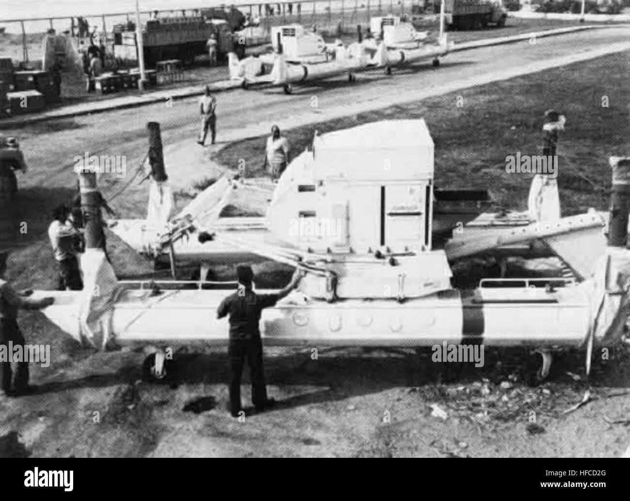 Mk 105 minesweeping gear for RH-53 helicopter 1974 Stock Photo - Alamy