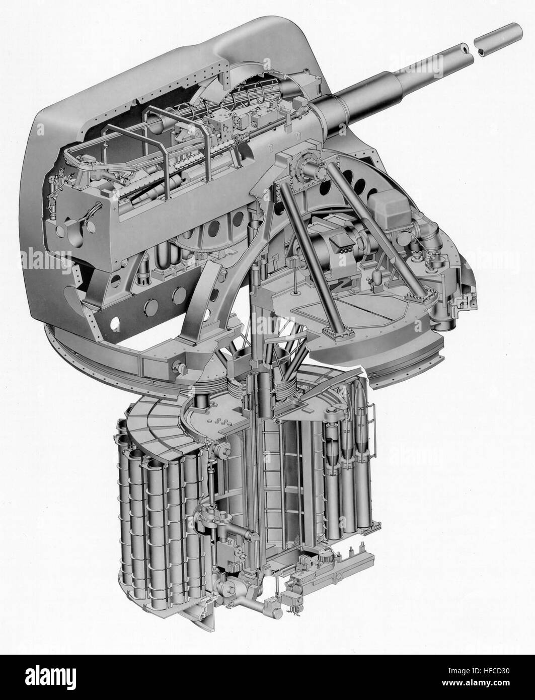Mk71 175mm gun Stock Photo - Alamy