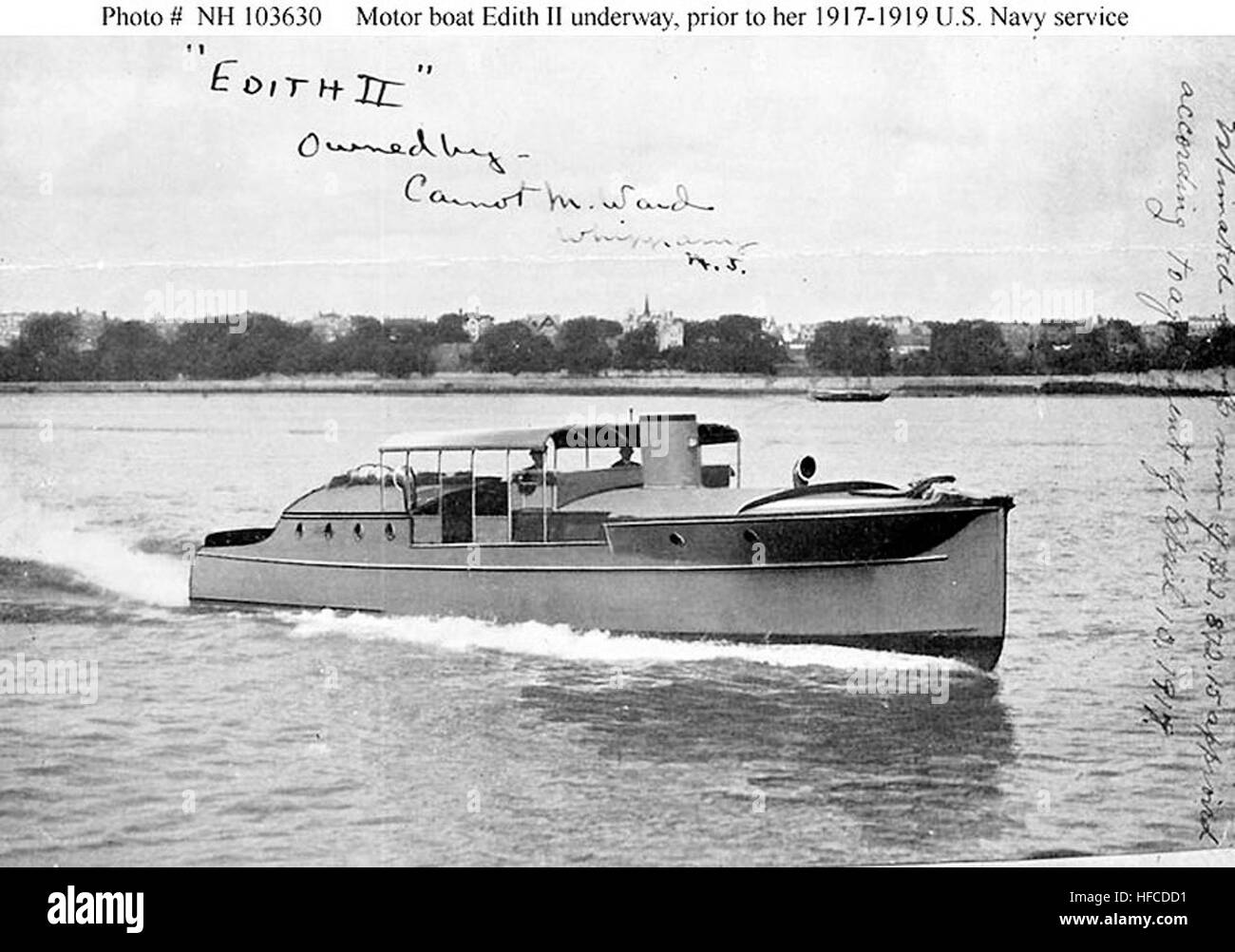 Motorboat Edith II Stock Photo - Alamy