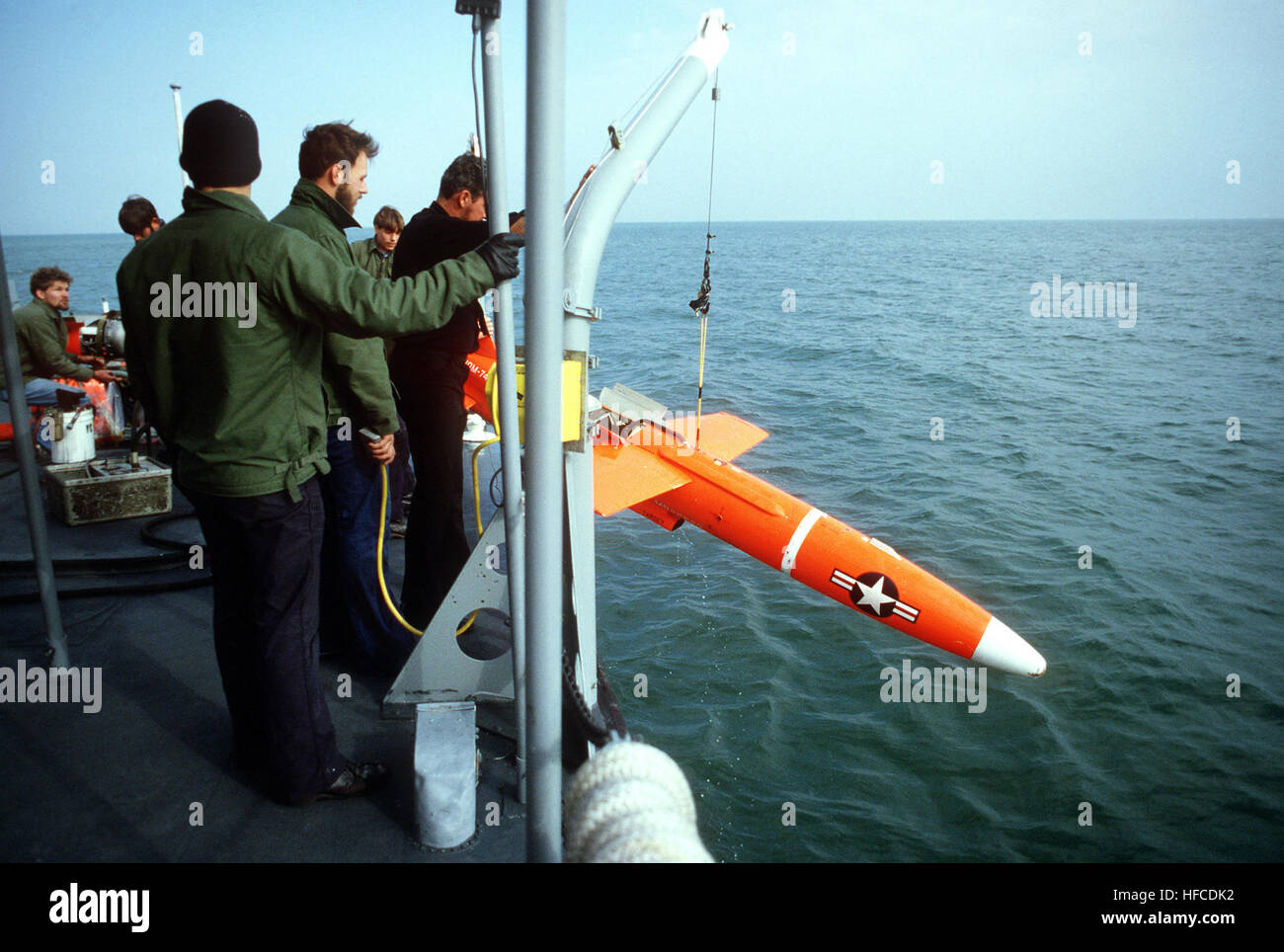 A Northrop NV-105 Chukar II (MQM-74C) lightweight target drone recovery ...
