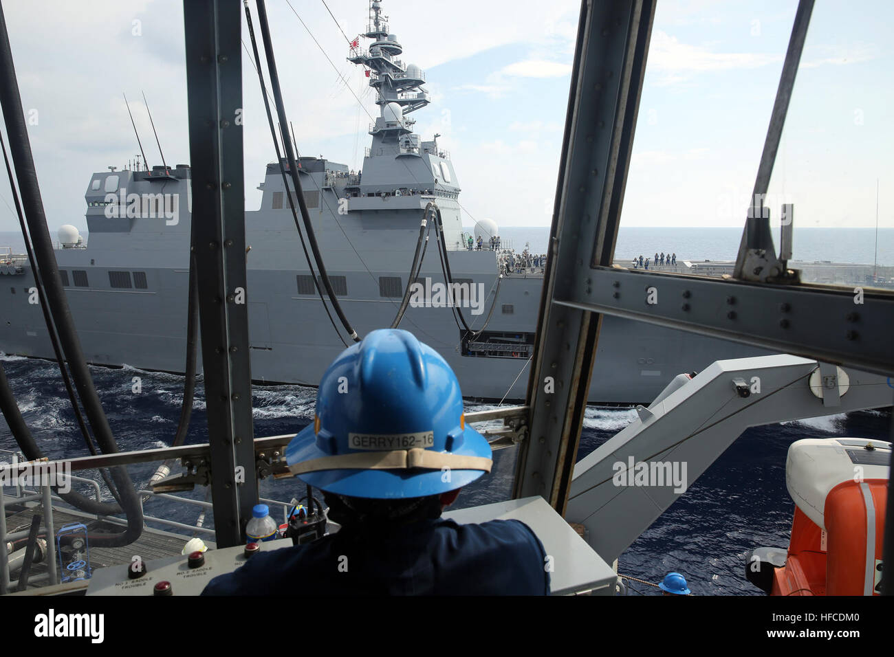 160419-N-IX266-038 USNS CHARLES DREW, At Sea—A civilian mariner with ...