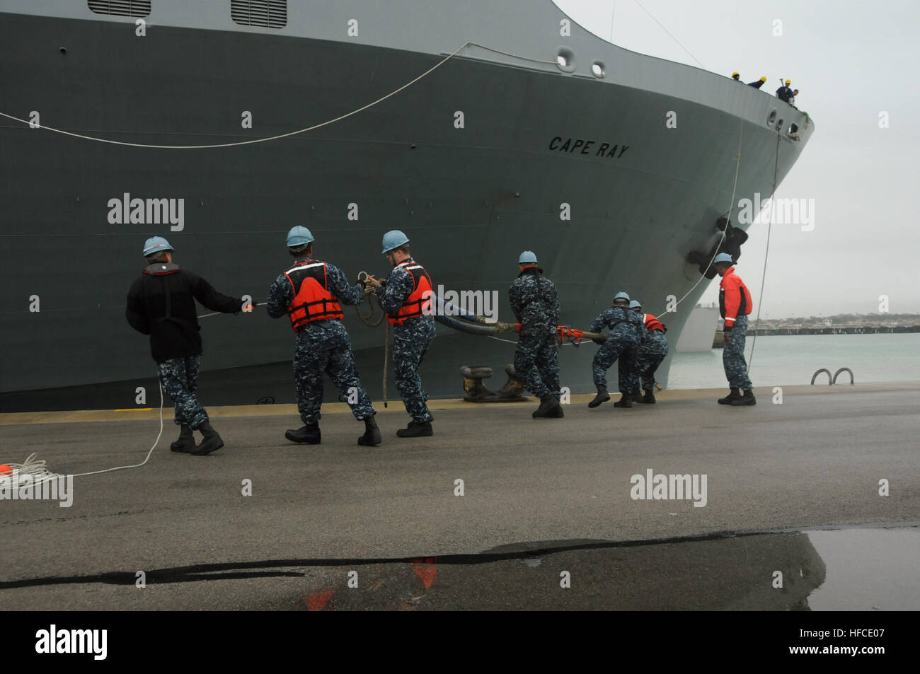The MV Cape Ray, a Military Sealift Command container ship, arrives at ...