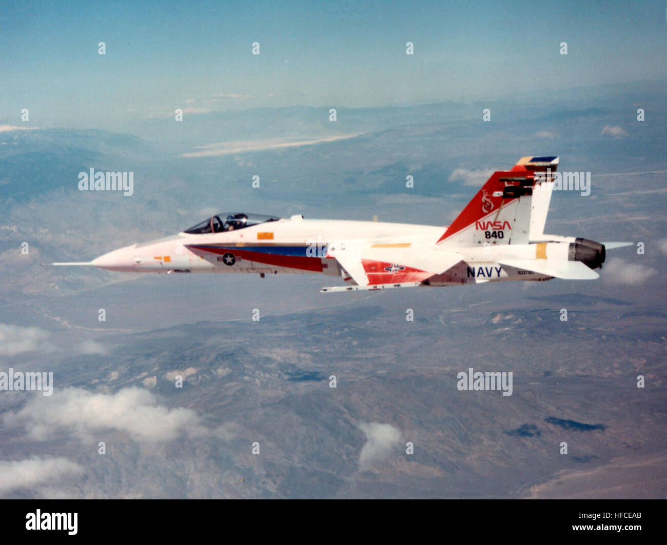 NASA F-18A Hornet HARV in flight Stock Photo - Alamy