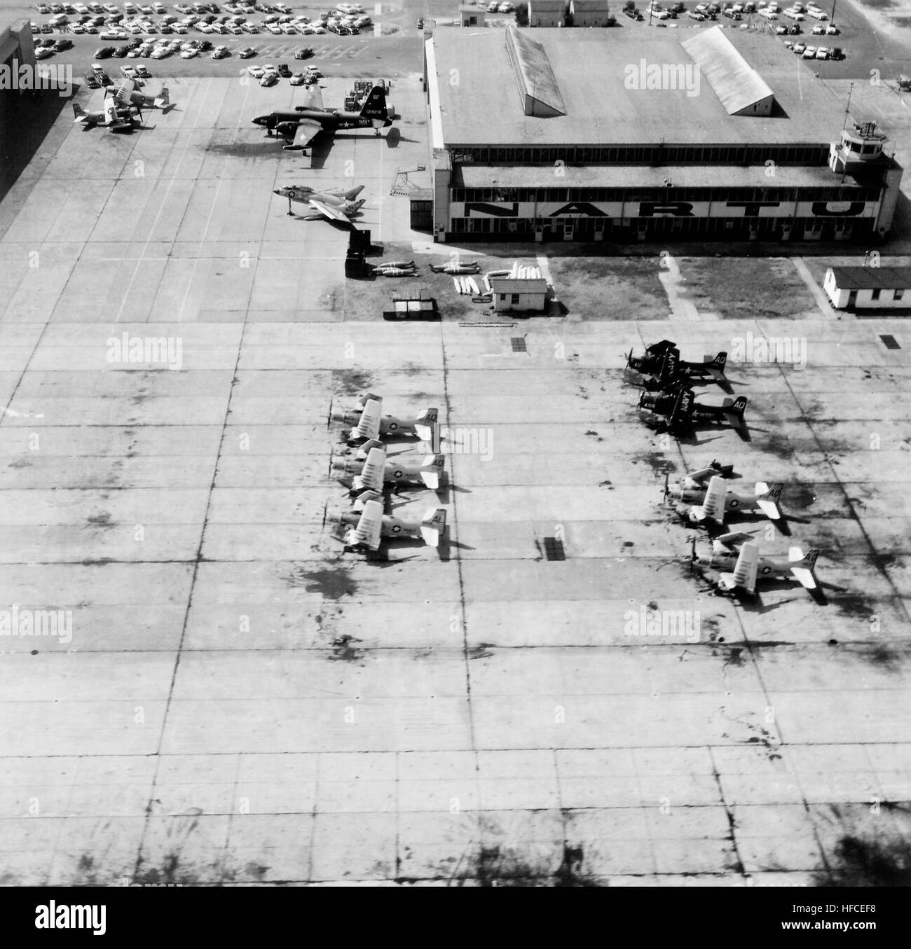 NAS Jacksonville NAR hangar 1958 Stock Photo - Alamy