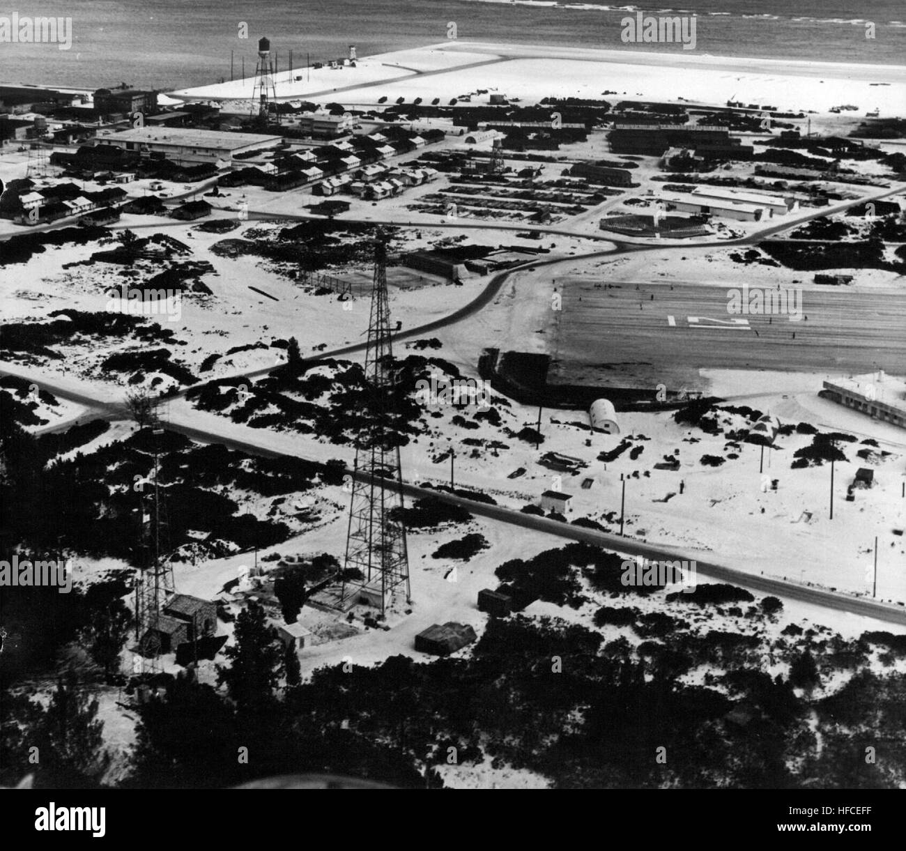 NAS Midway base area 1945 Stock Photo - Alamy