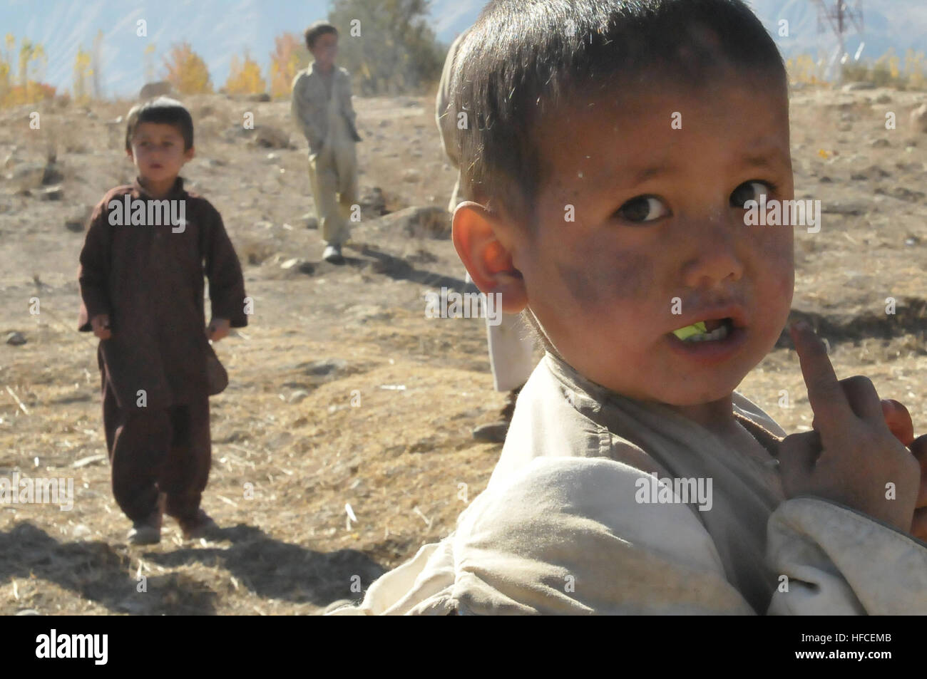 BADAKHSHAN, Afghanistan -- A child from Baharak in Badakhshan province ...