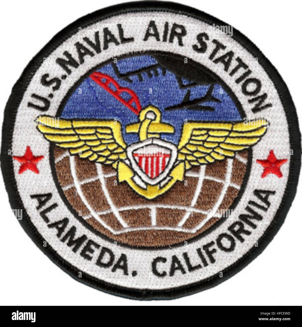 Naval Air Station Alameda patch (coloured Stock Photo - Alamy