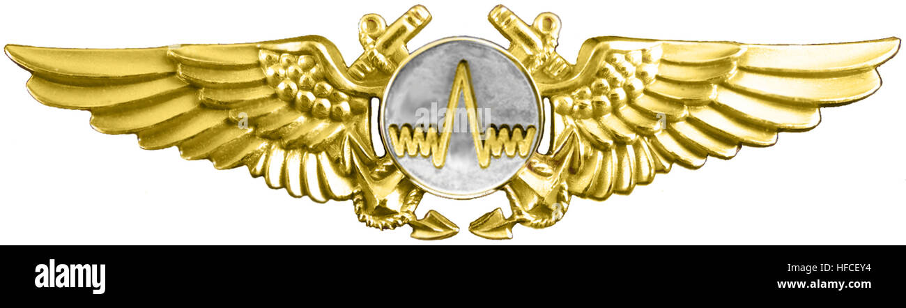 The Naval Aviation Observer (Radar) insignia is awarded to officers and ...