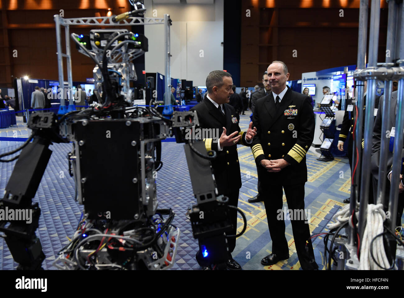 Rear Adm. Mat Winter, chief of naval research, talks to Chief of Naval ...