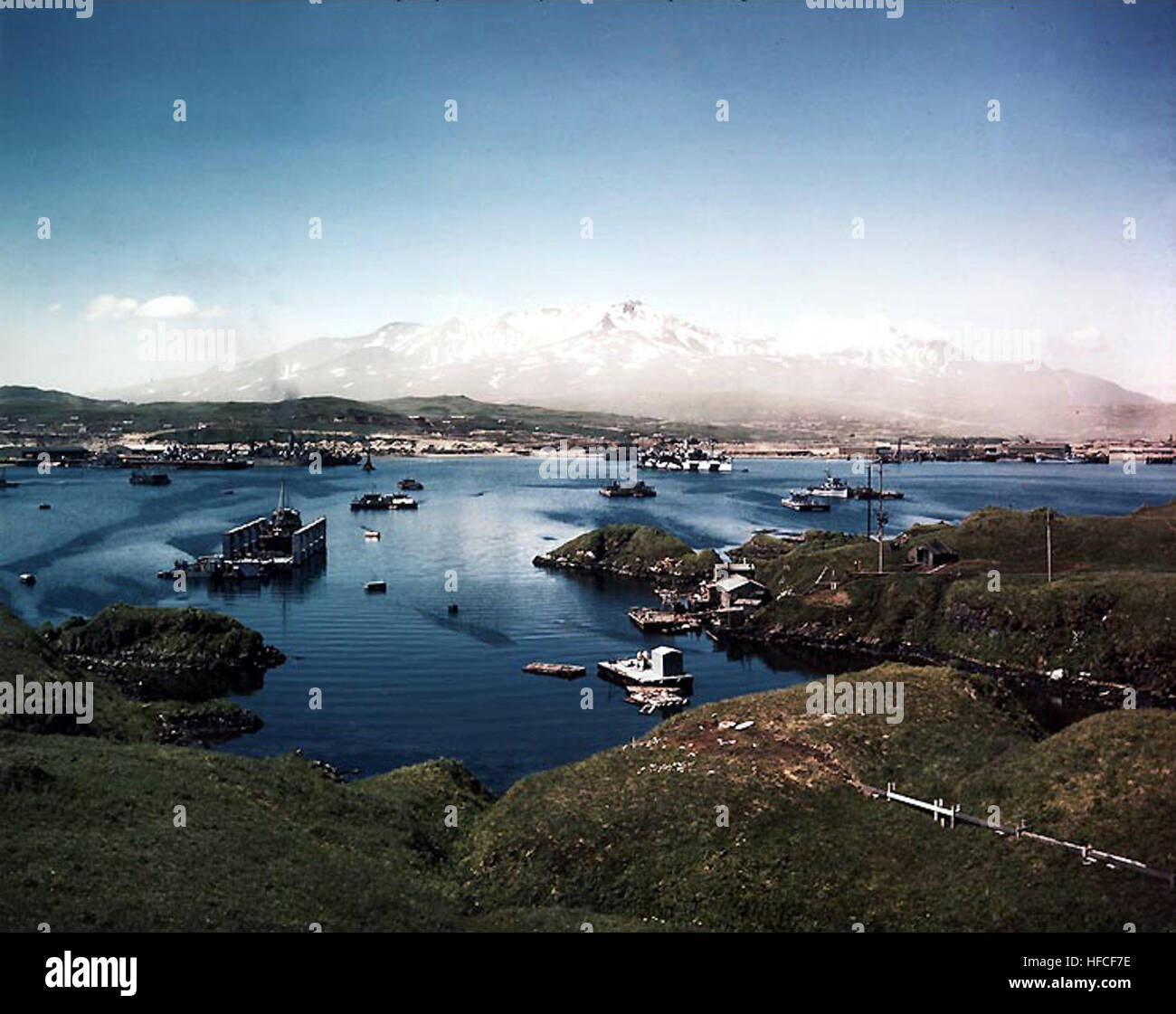 Naval Operating Base Adak in 1944 supported U.S. Navy operations in the ...