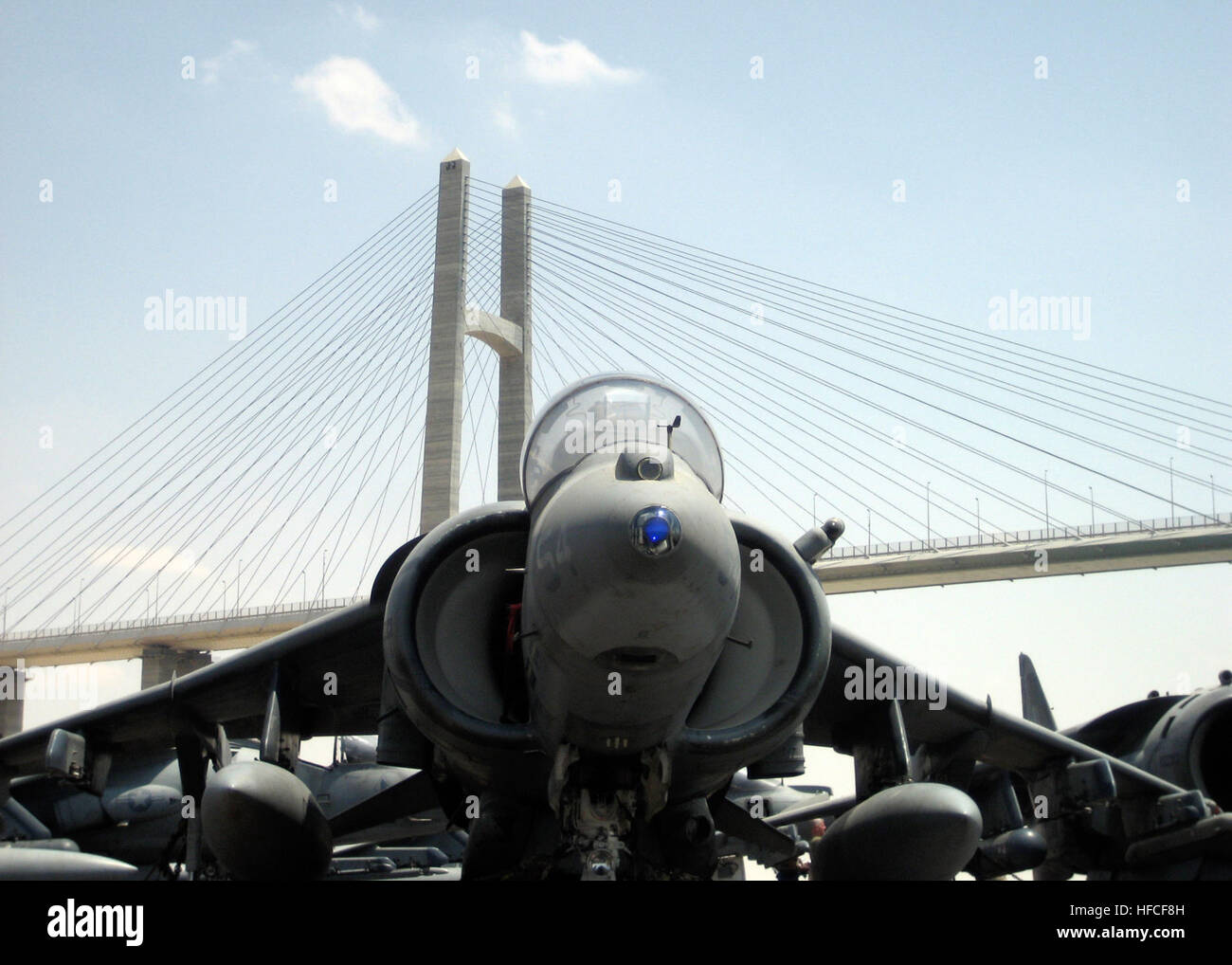 Mubarak peace bridge suez canal hi-res stock photography and images - Alamy